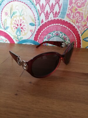 Ladies Brown Sunglasses Italian Design UV400 With Soft Bag - Never Worn ...