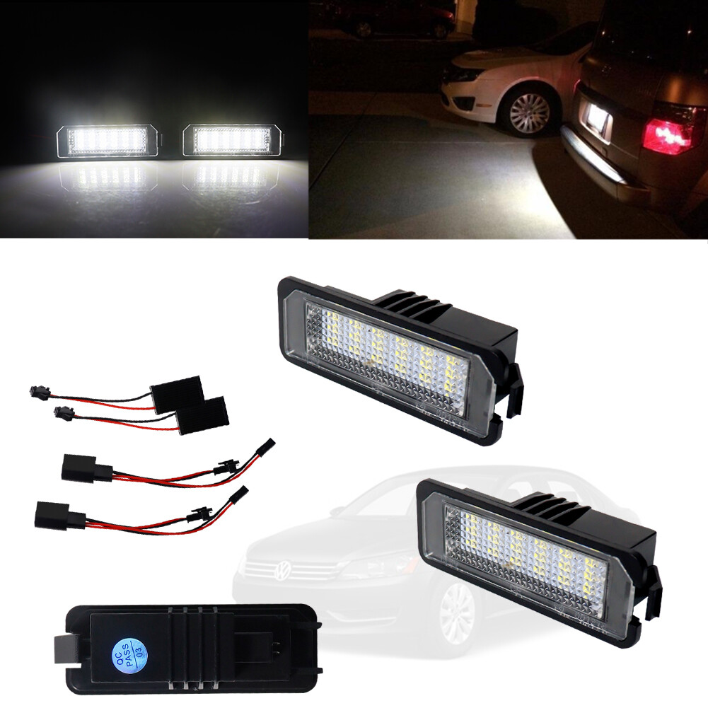 Error Free White LED License Plate Lights For 1999-up Volkswagen GTi ...