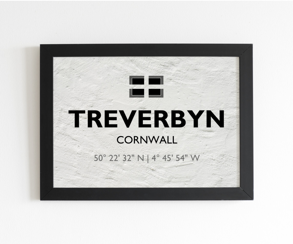 A3 PRINT - Treverbyn, Cornwall - Lat/Long SX0356 | eBay UK