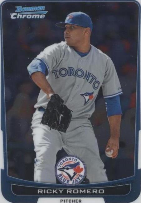 2012 Bowman Chrome - Ricky Romero #165 for sale online | eBay