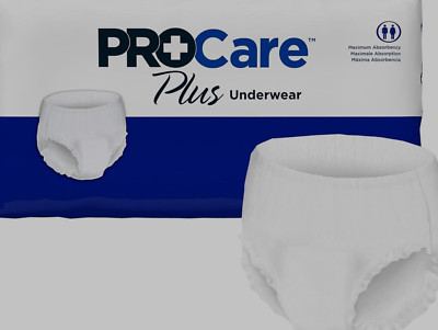 ProCare Plus Protective Underwear Moderate Absorbency Pull Up Large 44 ...