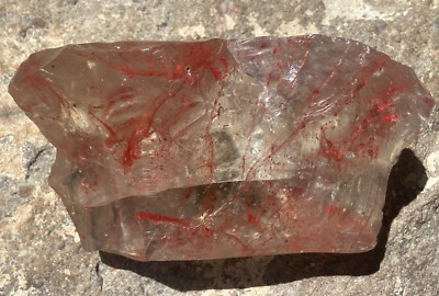 1.2 LB Natural Red Fire Quartz Hematoid Flame Crystal Vitality and ...