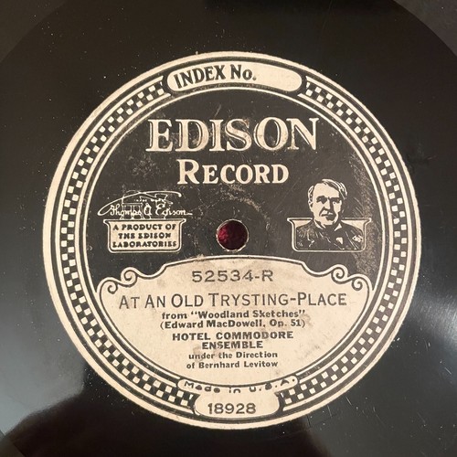 EDISON DIAMOND DISC 52534 Hotel Commodore Ensemble 80rpm (Classical ...