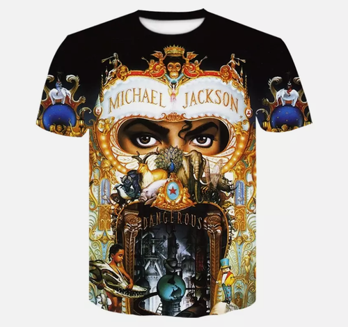 Michael--Jackson Dangerous Album Cover 3D T-Shirt All-Over Print | eBay
