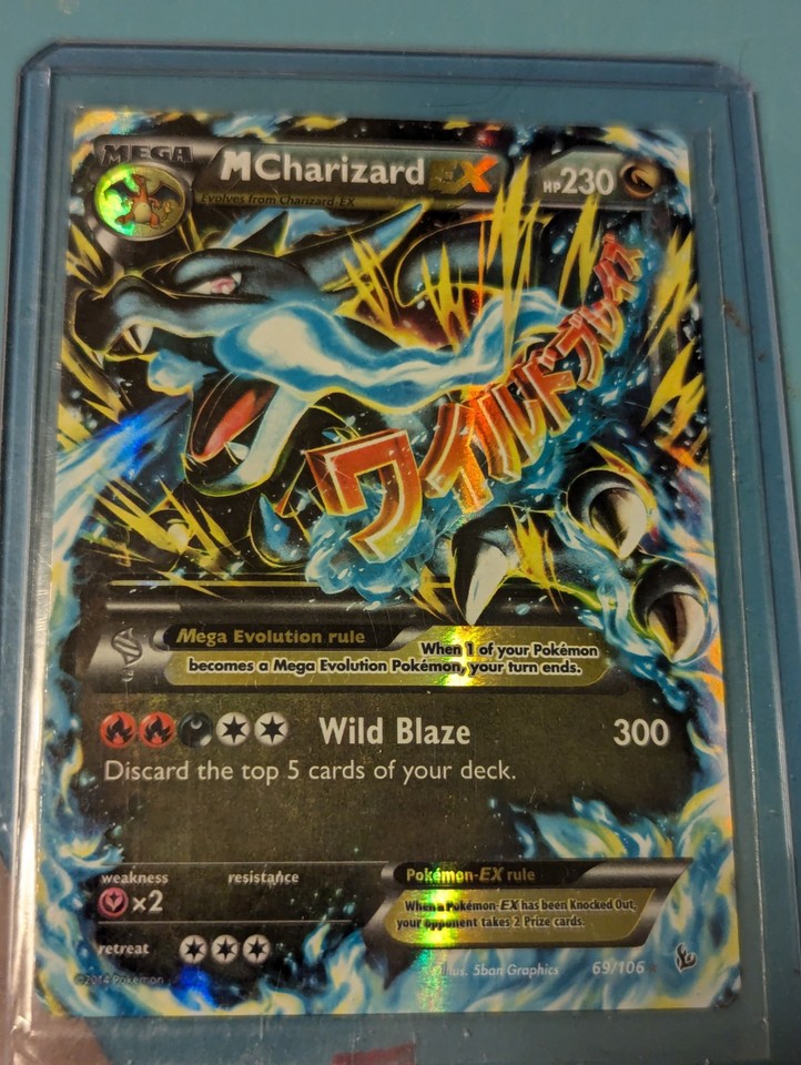 VINTAGE Pokemon Card - Mega Charizard EX Flashfire 69/106 Ultra Rare ...