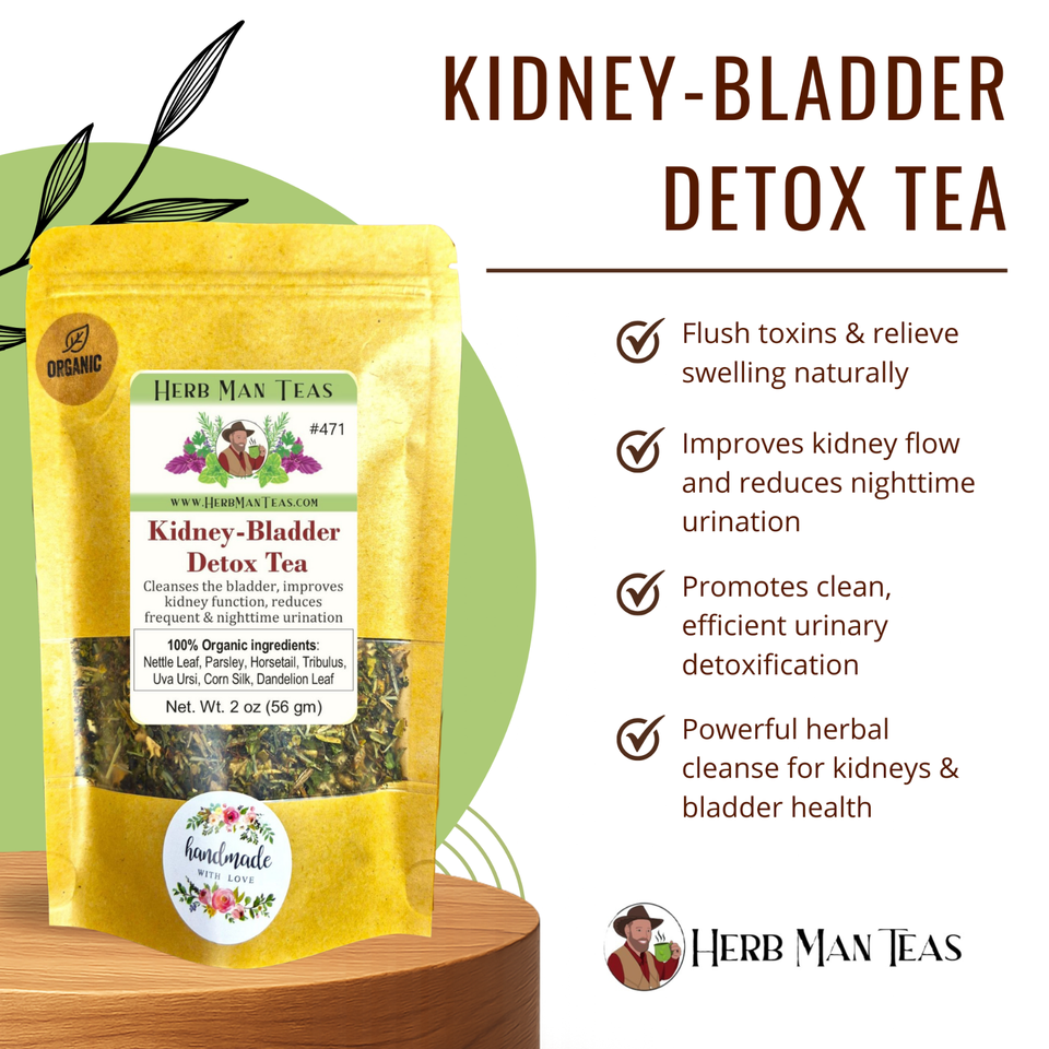 Kidney-Bladder Detox Tea #471 | Reduce nighttime urination | Flush out ...