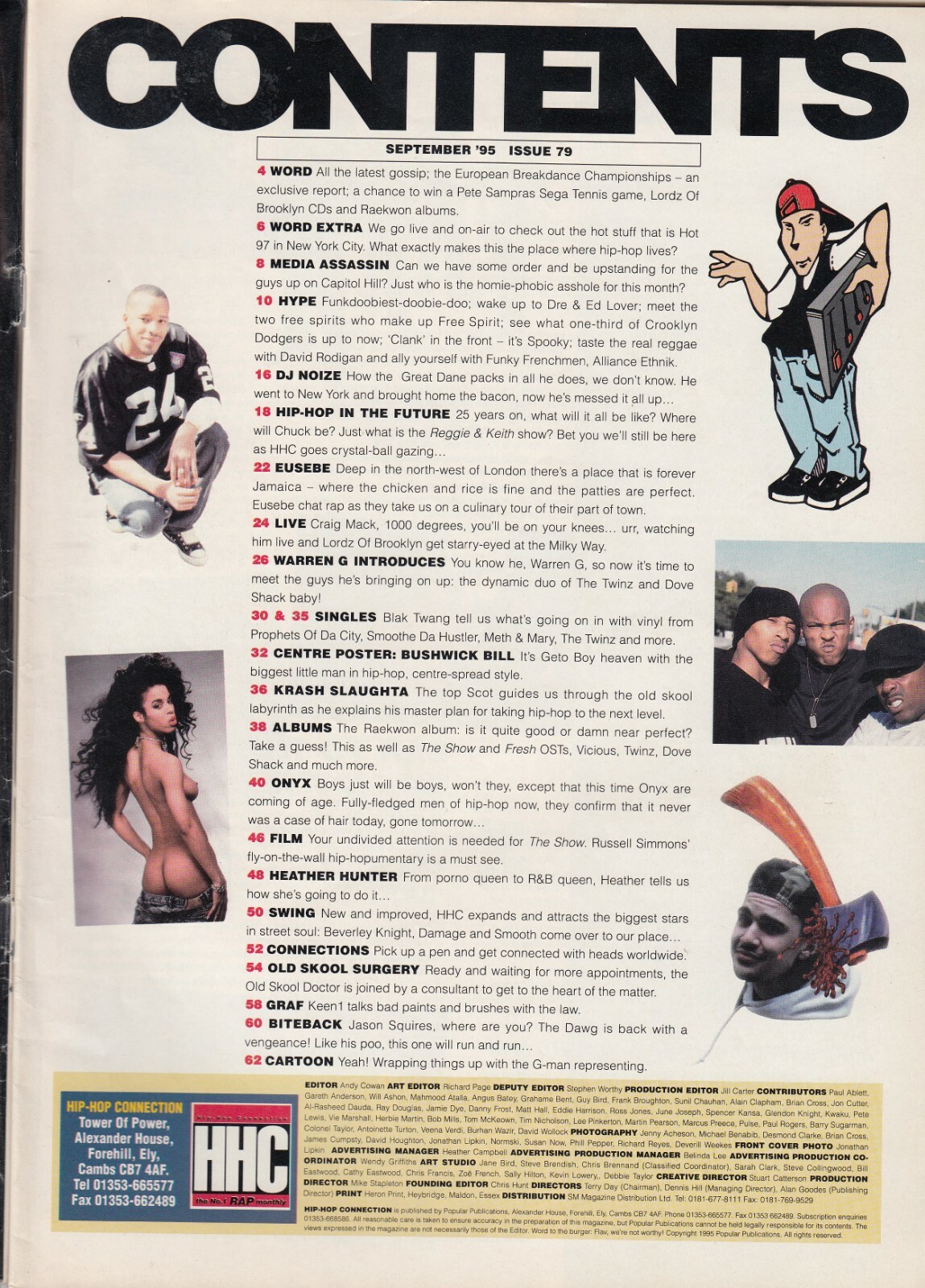 Hip Hop Connection (HHC) magazine, Sept 95, issue 79 (Onyx) | eBay UK