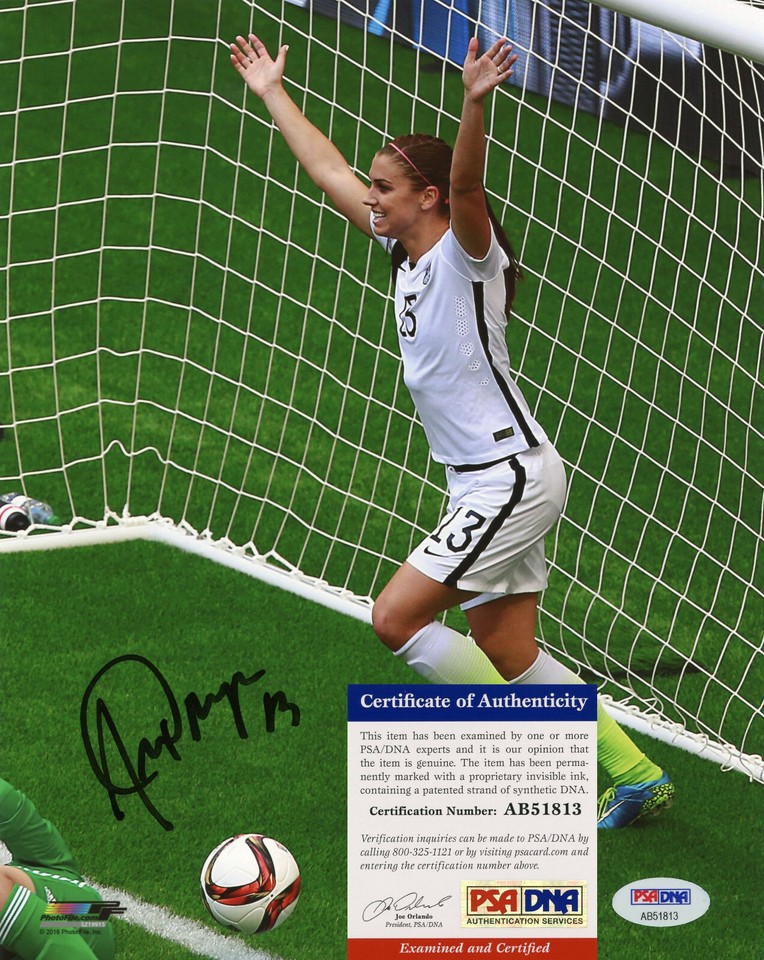Alex Morgan Signed PSA/DNA COA Autographed 8X10 Women's Soccer Photo ...
