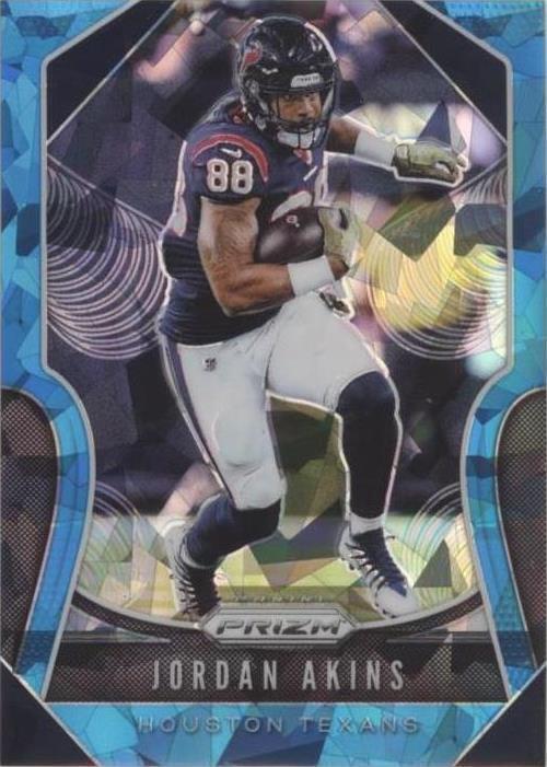 2019 Panini Prizm - Jordan Akins #135 Blue Ice Prizm /99 for sale ...