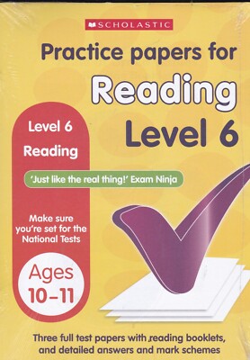Reading (Level 6) Age 10-11 Practice Papers National Test New Books ...