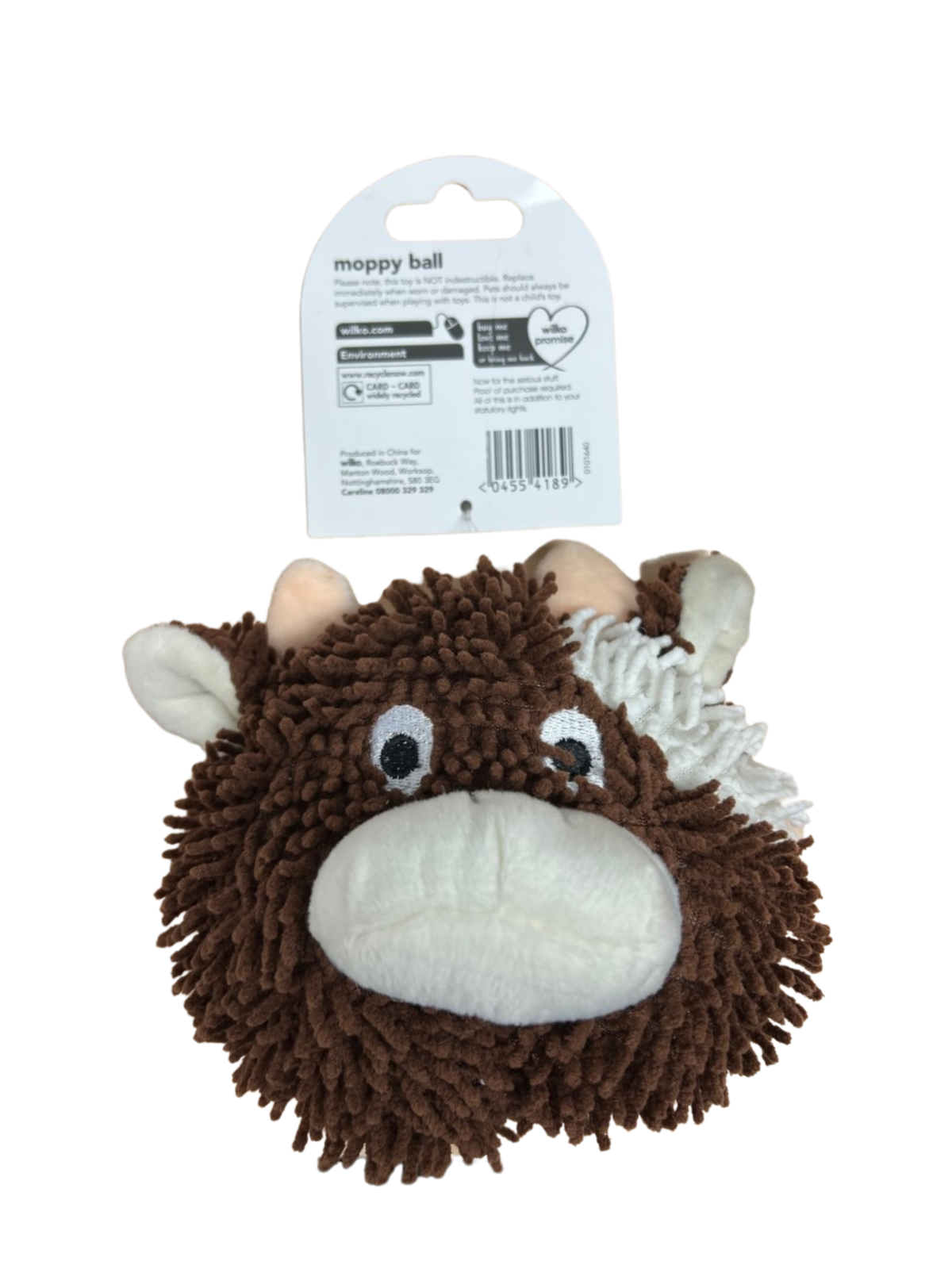 Moppy Ball Dog Toy Cow Sheep Squeaky Soft Plush Noodle Farmyard Toys ...