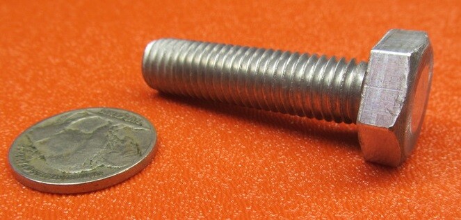 Cap Screw Bolt, Full Thread, Aluminum, M10 x 1.5 x 40 MM Length, 1 pcs ...