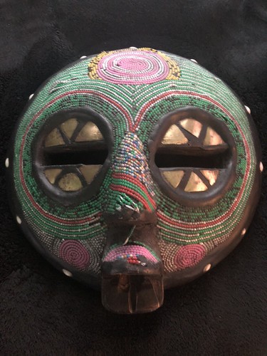 Beautiful Handcrafted Beaded African Ashanti Mask Made In Ghana | eBay
