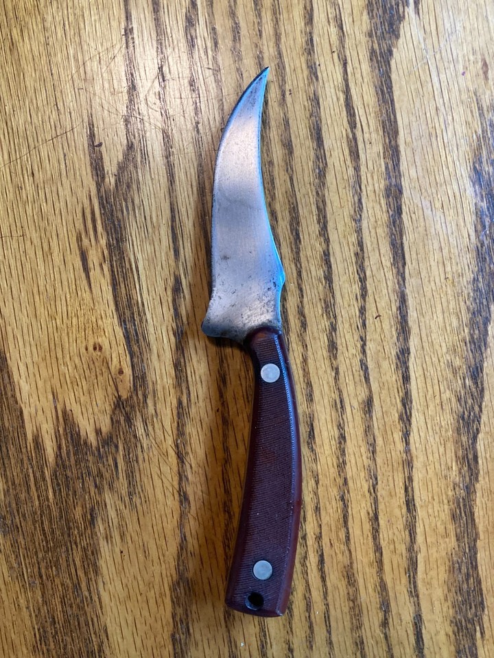 Vintage Old Timer Schrade USA 152 Sharpinger Fixed Blade Skinning Knife ...