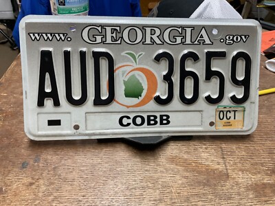License Plate Tag Georgia GA 2010 AUD 3659 Cobb Rustic USA | eBay