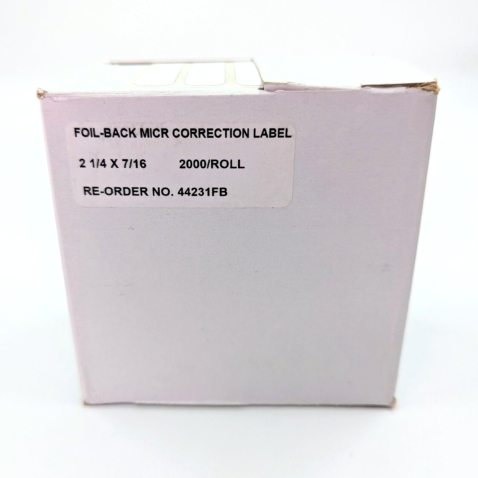 NOS! MICR Correction Labels Foil Back #44231FB 2 1/4"x 7/16" Box of ...