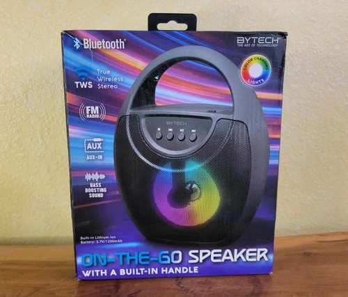 BYTECH ON-THE-GO BLUETOOTH tws SPEAKER FM RADIO AUX-IN COLOR CHANGING ...