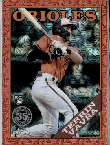 (4321) 2023 Topps Terrin Vavra 1988 35th Anniversary Chrome Orange #/25 ...