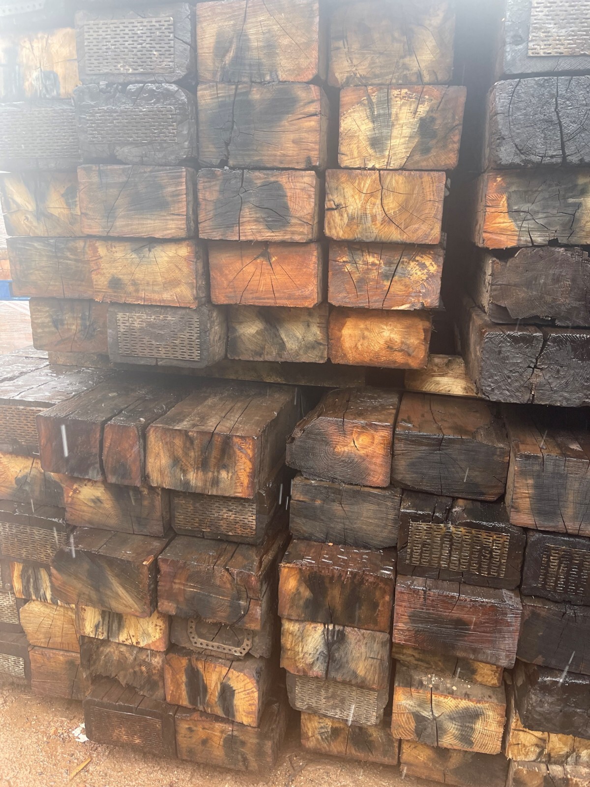 Reclaimed Oak Sleepers 250mm x 150mm Currently out of stock. Due in two ...