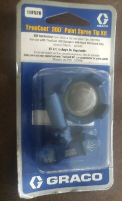 *NEW* Graco TrueCoat 360 Paint Spray Tip Kit Model: 18F520 *FREE ...
