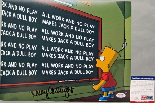 VERY TOUGH! Nancy Cartwright BART SIMPSON Signed THE SIMPSONS 11x14 ...
