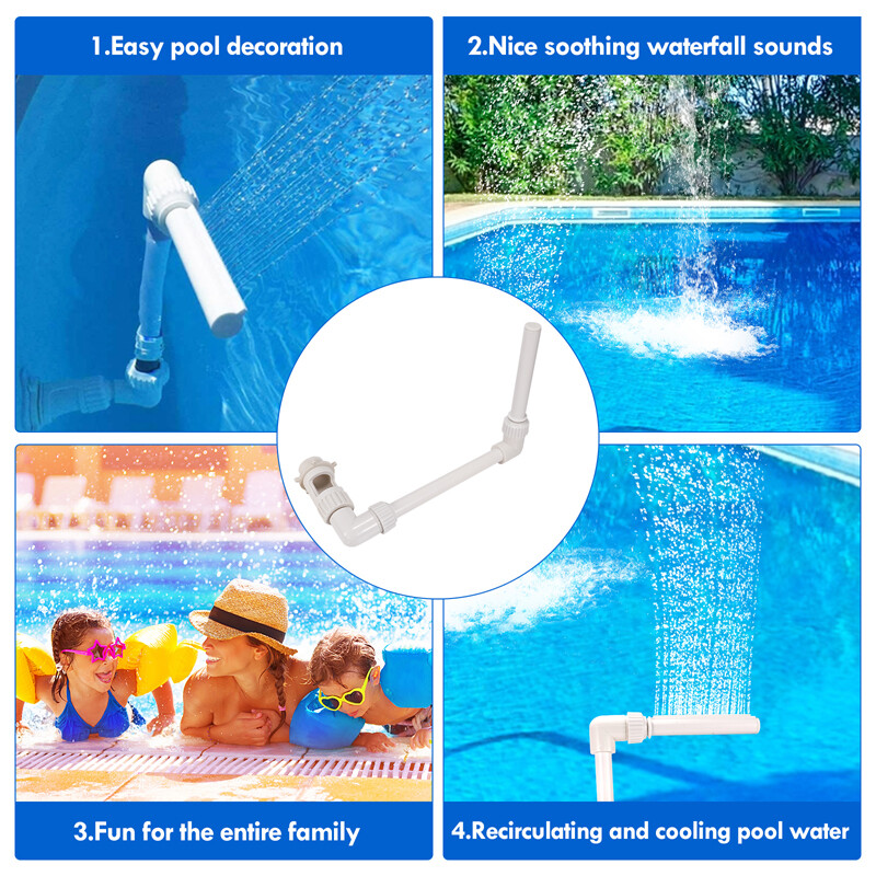 Swimming Pool Waterfall Fountain In ground Above Ground Pool Water ...