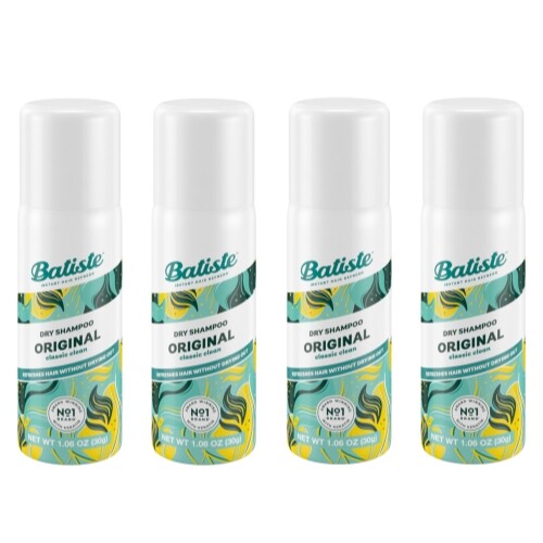 4 Pack Batiste Original Dry Shampoo Travel Size 1.6 Fl Oz Each ...
