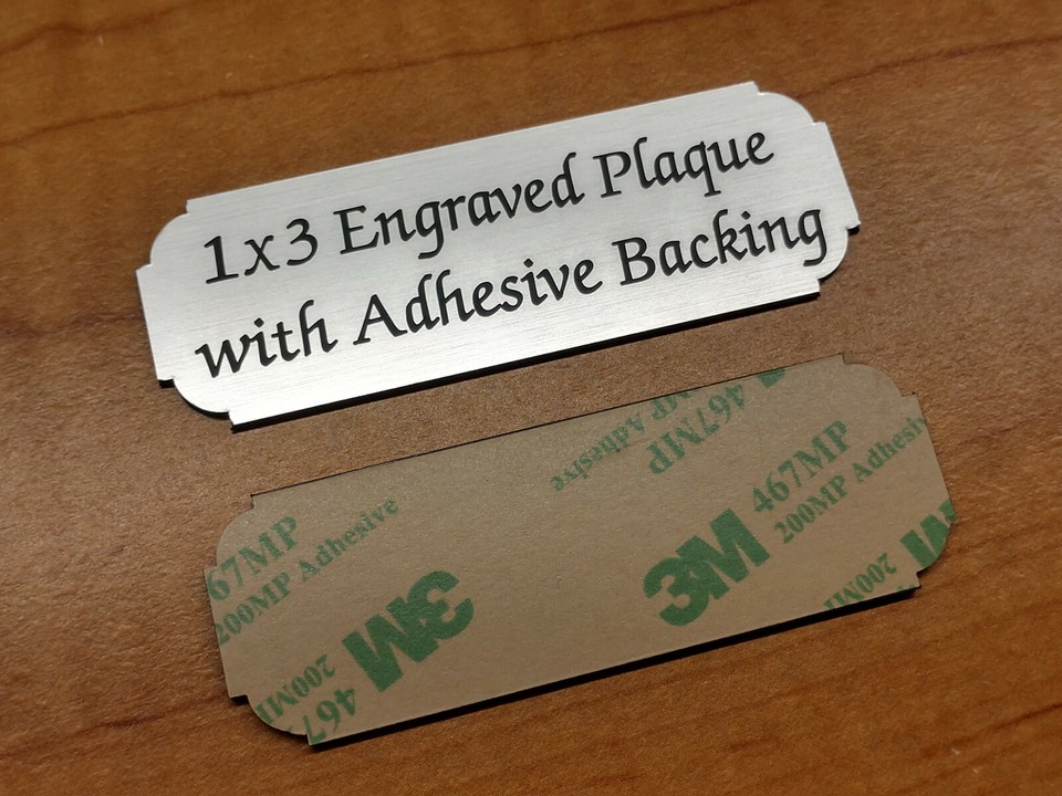 Custom Engraved 1x3 Plaque Sign Plate | Personalized Calligraphy Script ...