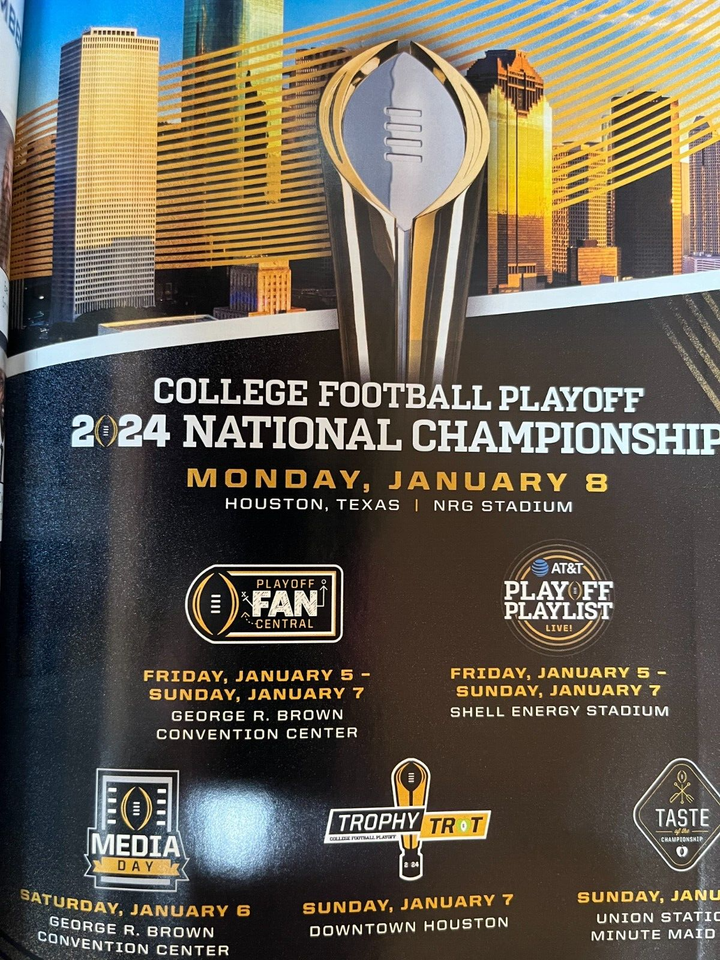 2023 2024 FIESTA BOWL GAME PROGRAM OREGON DUCKS LIBERTY FLAMES COLLEGE ...