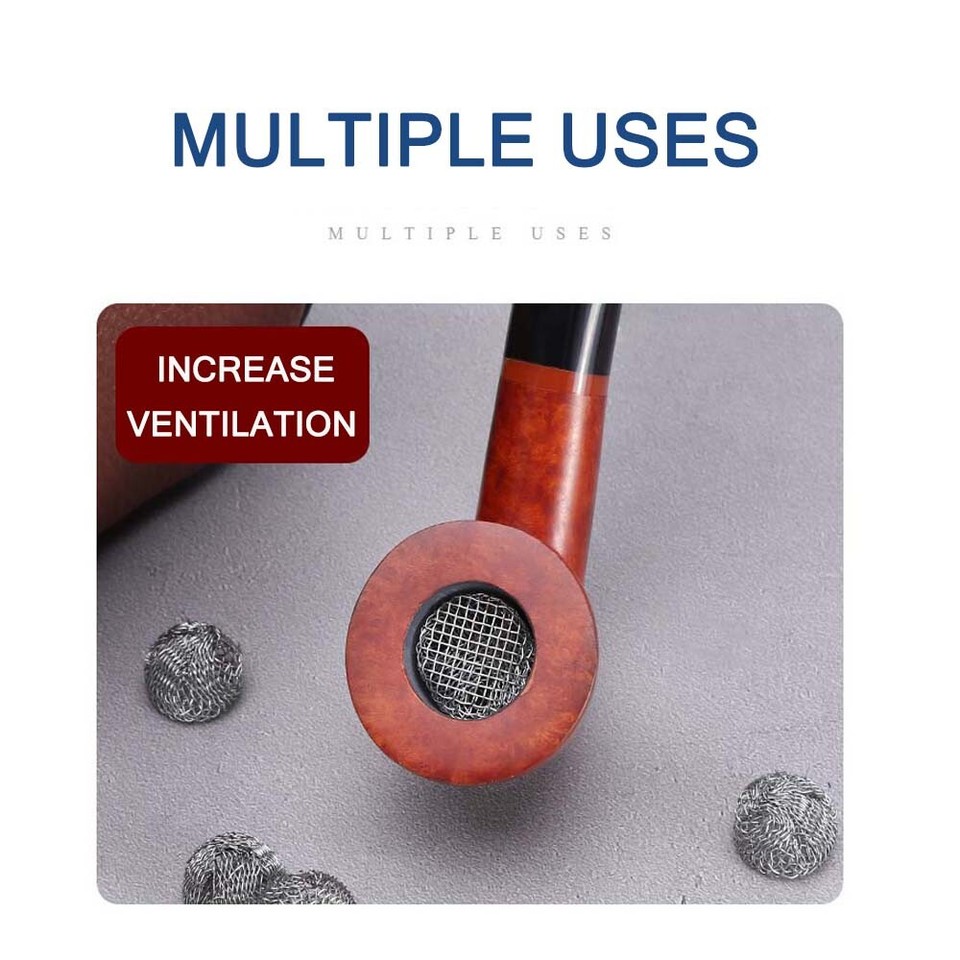 USA Tobacco Smoking Pipe Metal Filter Screen Steel Mesh Ball Pipe ...