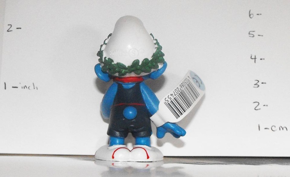 20745 Winner Smurf Plastic Figurine 2012 Olympic Sports Set Gold ...