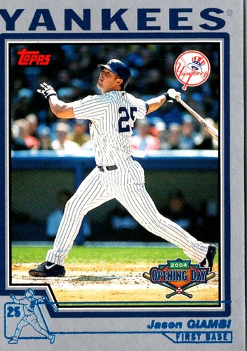 2004 Topps Opening Day Jason Giambi #75 New York Yankees Baseball Card ...