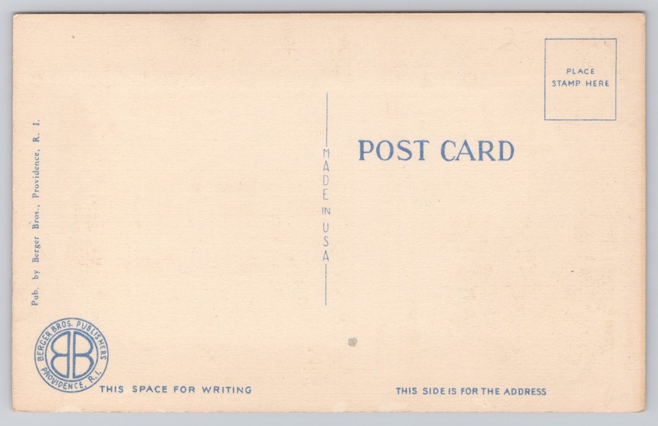 Vintage Postcard Oldest Jewish Synagogue Newport RI Interior Exterior ...