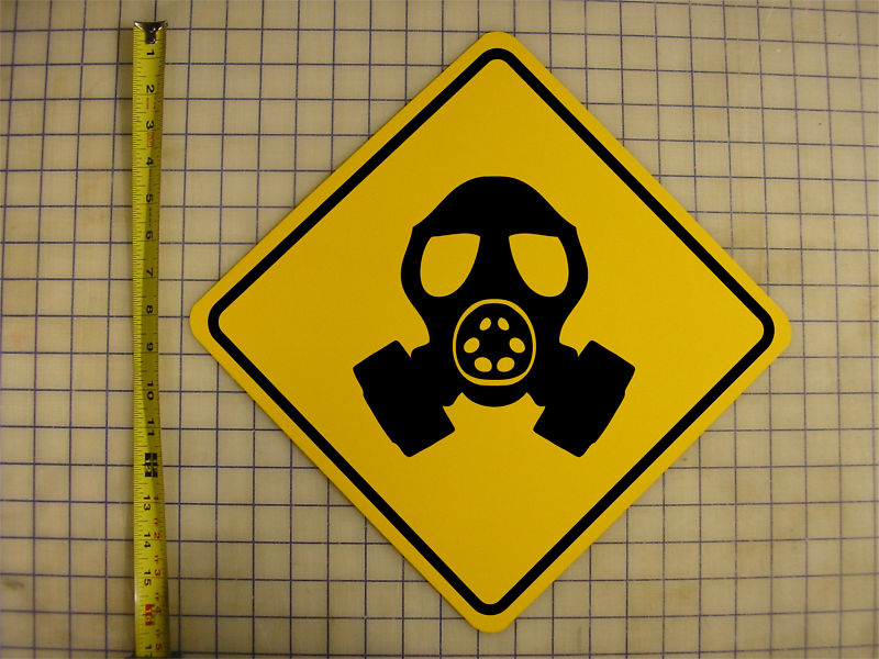 Gas Mask Sign