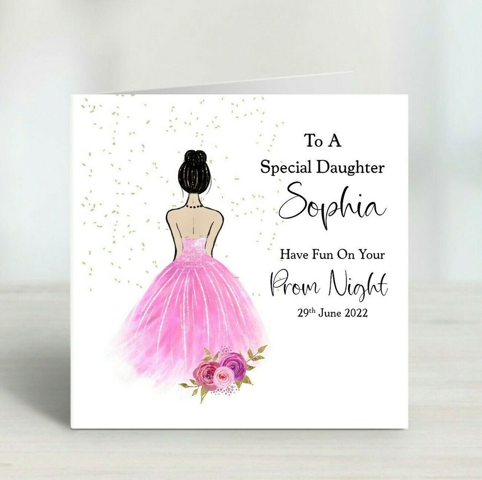 Personalised Prom Card Prom Night School Prom Daughter Granddaughter ...