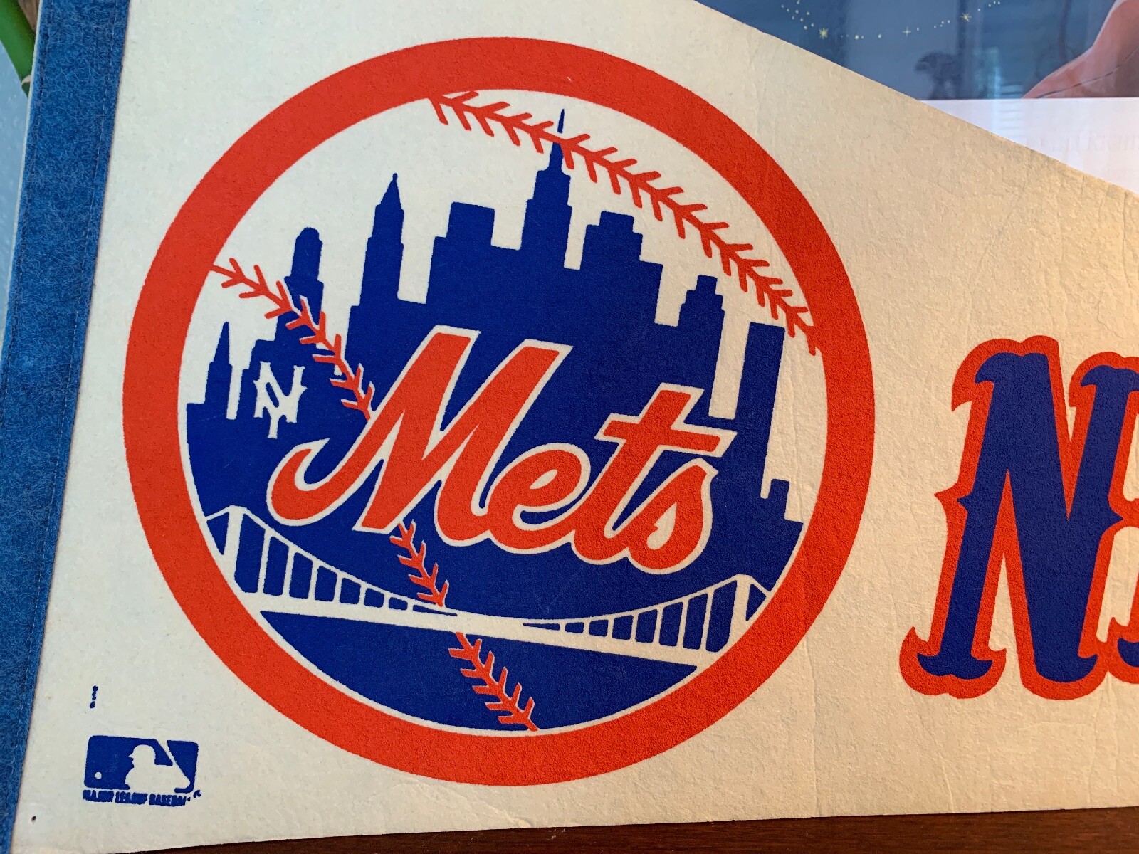 Vintage 1970’s New York Mets Pennant Flag Rare Baseball History ...