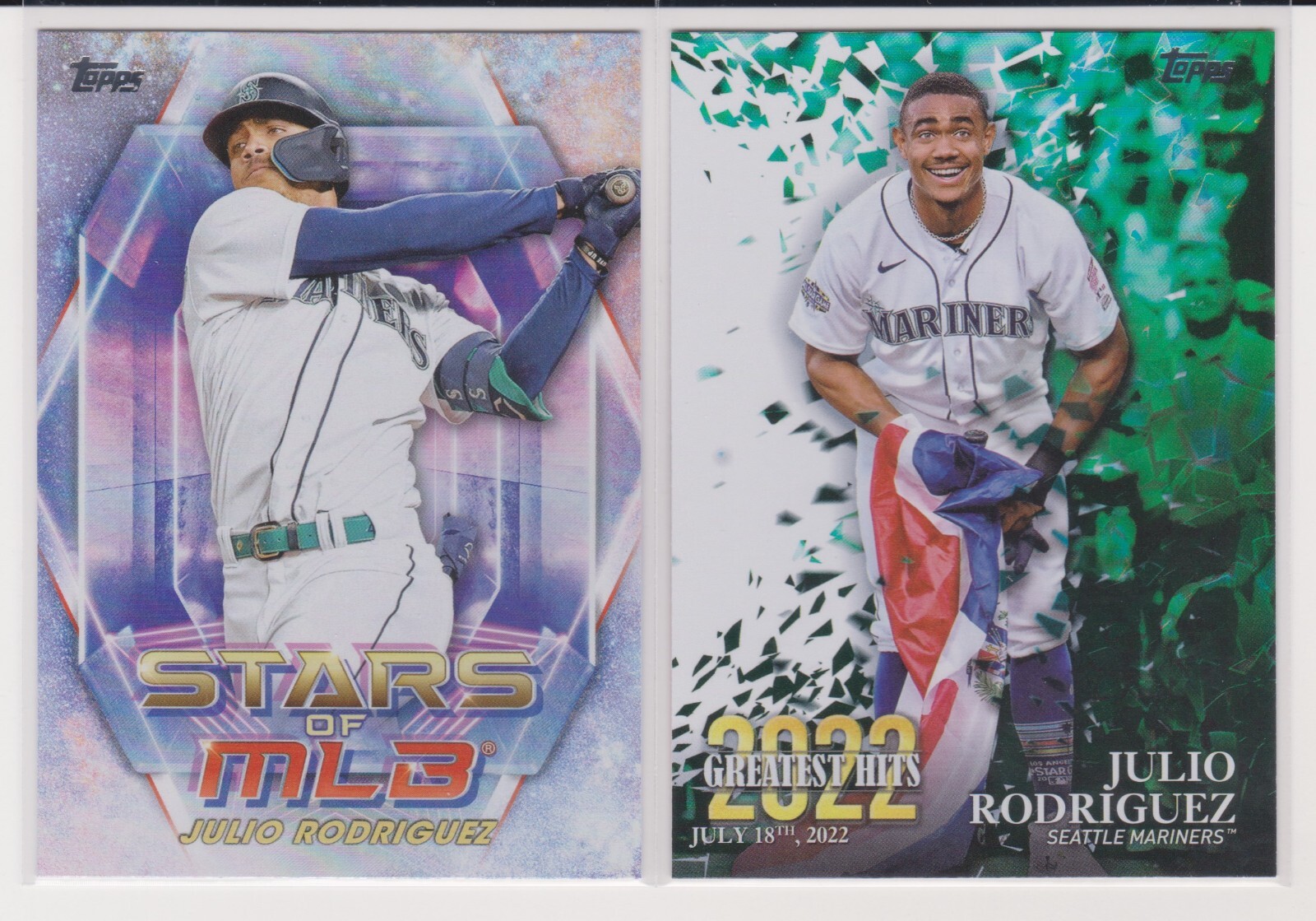 JULIO RODRIGUEZ 2023 Topps Series 1 Stars Of MLB & Greatest Hits Holo ...