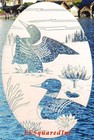 LOON STATIC CLING WINDOW DECAL New Oval 8x12 Vinyl Wild Ducks Glass ...