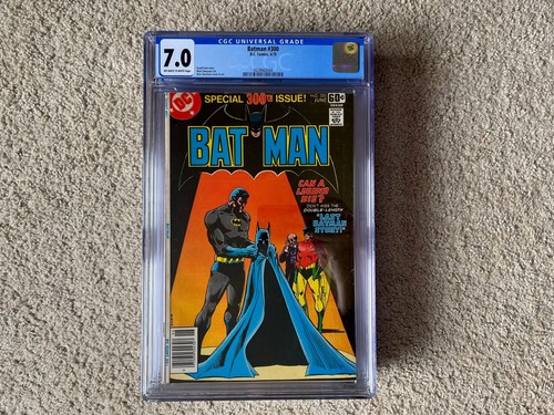 Batman #300 CGC 7.0 DC Comics 1978 Double-size WHITE PAGES Dick ...