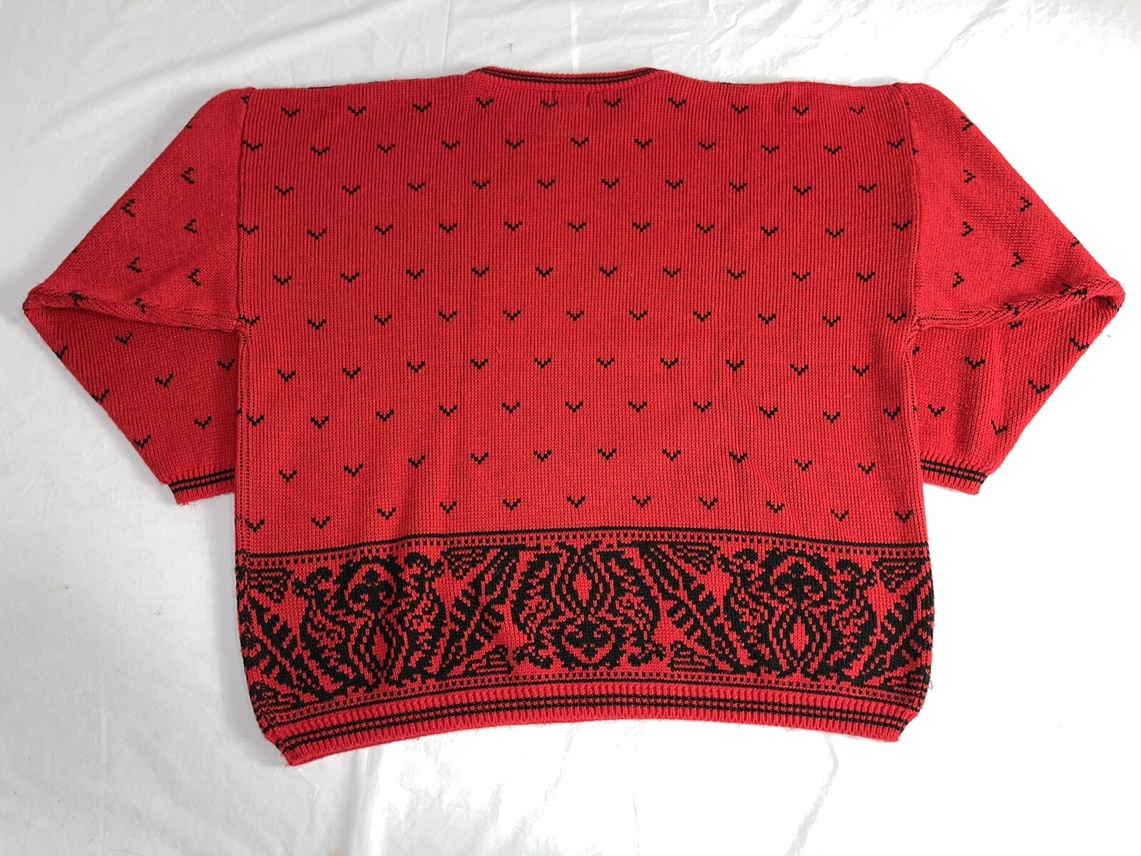 Lindsey Blake Vintage Knit Acrylic Sweater - Gem