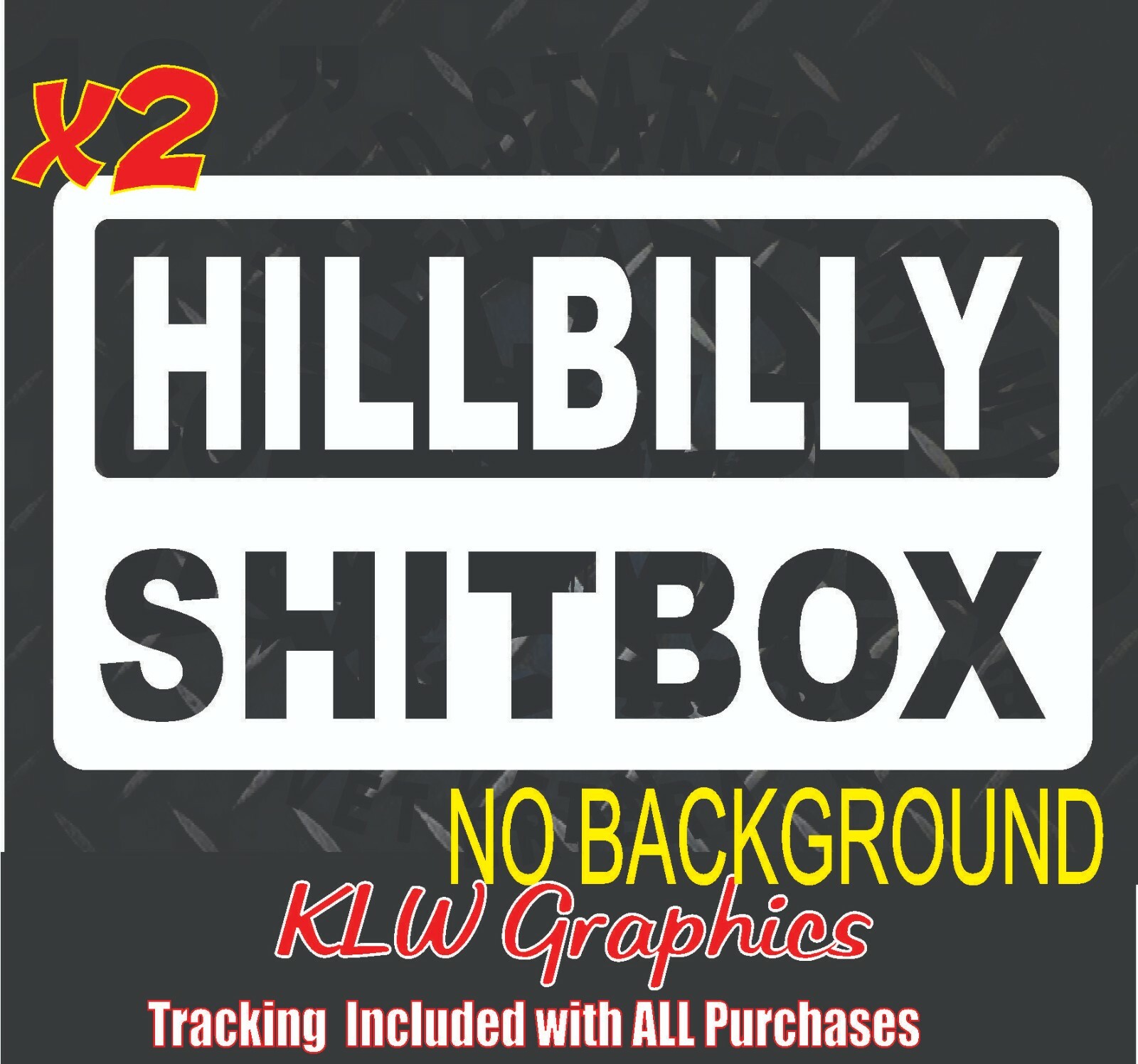 Hillbilly Decal Sticker SHITBOX Car Turbo Diesel Truck Kentucky Funny ...