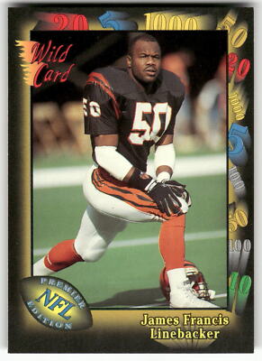 1991 Wild Card #128 James Francis Cincinnati Bengals | eBay