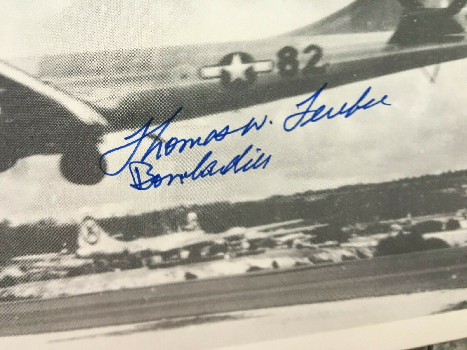 PAUL TIBBETS,DUTCH VAN KIRK & THOMAS FEREBEE ENOLA GAY CREW RARE SIGNED ...