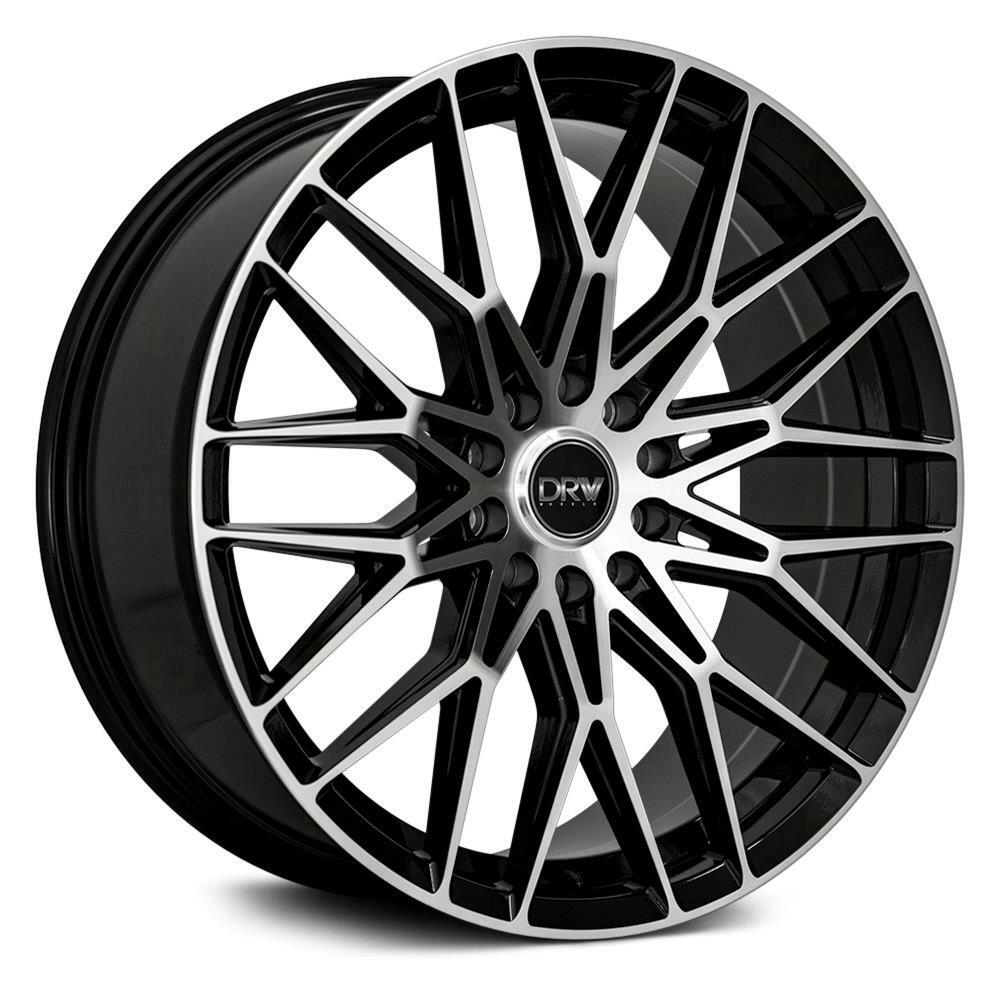 17 inch 17x7.5 Diablo Tuner D21 Black Machined wheels rims 4x4.25 4x108 ...