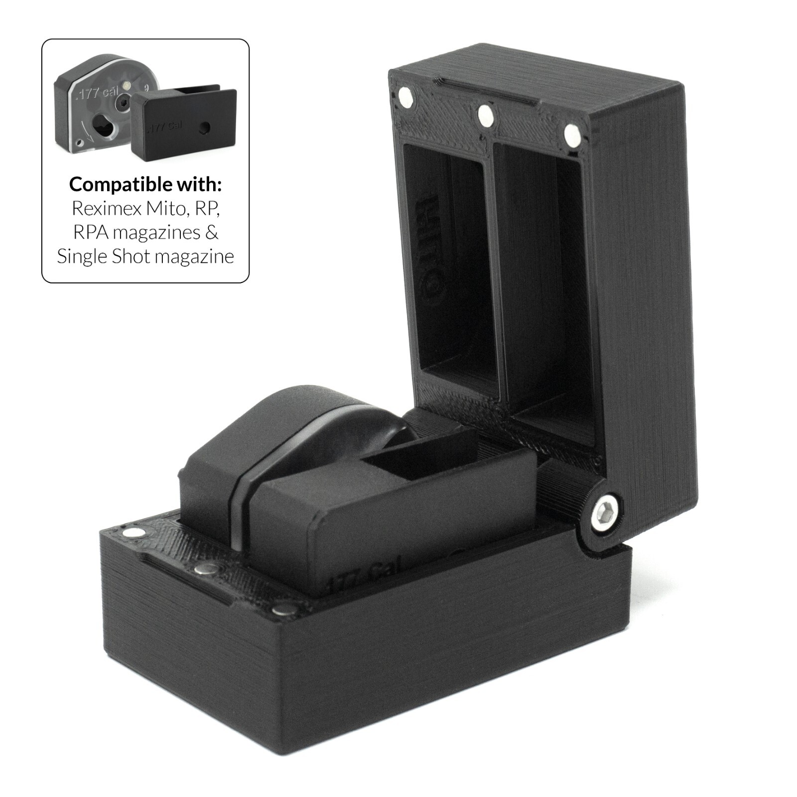 Reximex Mito RP RPA & Single Shot Magazine Case Magnet Box Holder Cover ...