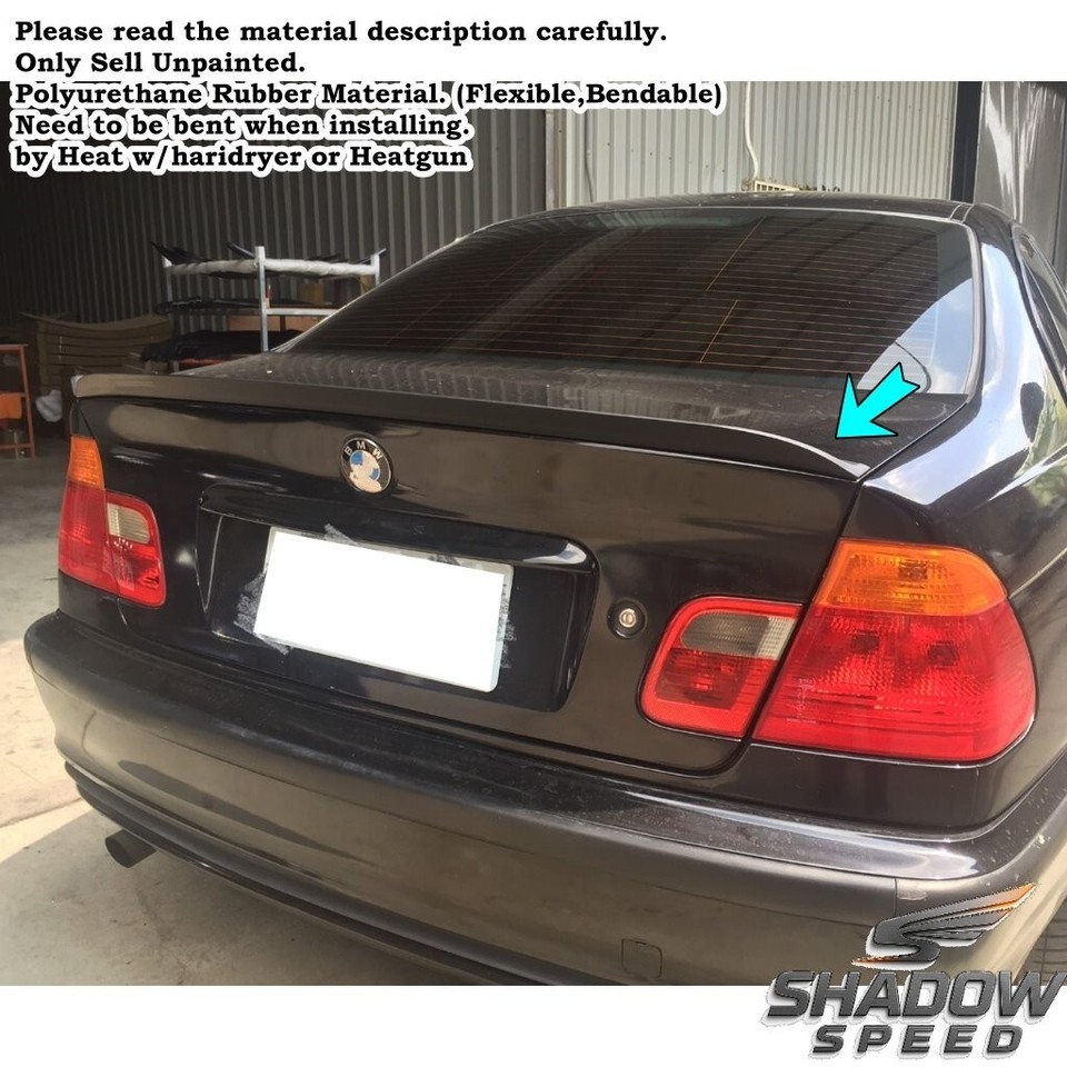 BMW E46 3 Series Sedan Coupe 1999-05 Fits Rear Duckbill Trunk Spoiler ...