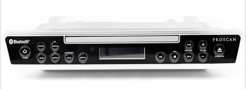 PROSCAN ELITE under Counter CD Player with Clock Radio and Bluetooth ...