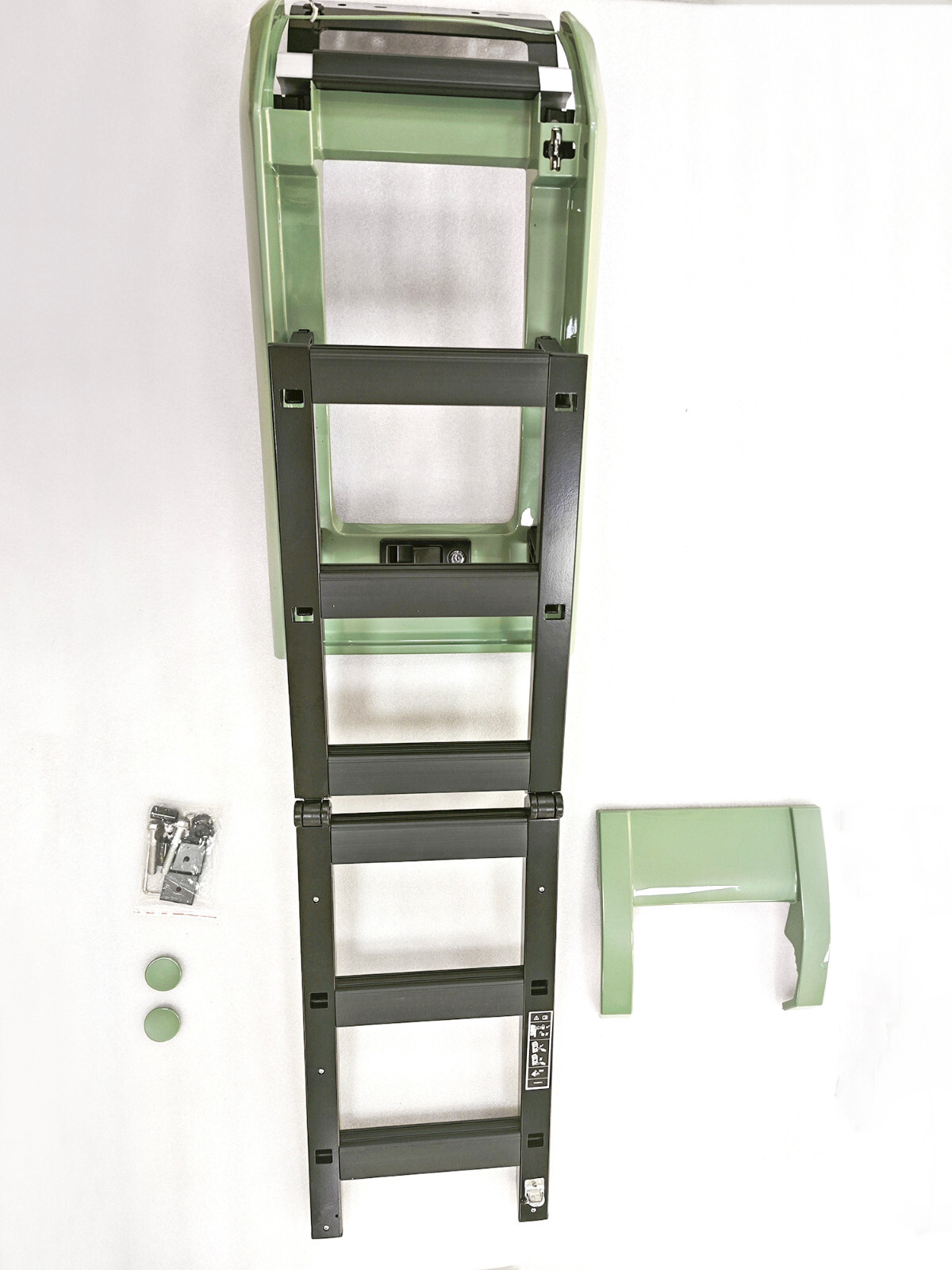 Deployable Side Mounted Ladder Grasmere Green Window Step For Defender ...