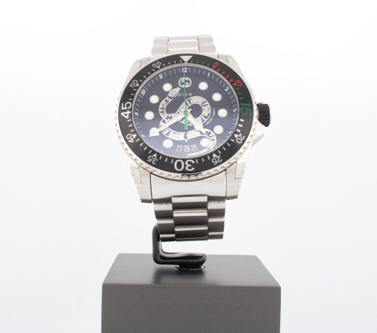 Gucci Dive Quartz Black Dial Men's Watch YA136218 - Gem