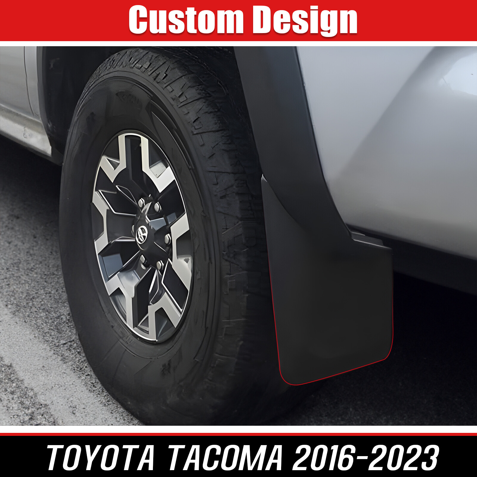 For 2017-2023 Toyota Tacoma Mud Flaps Splash Guards Front Rear Molded ...